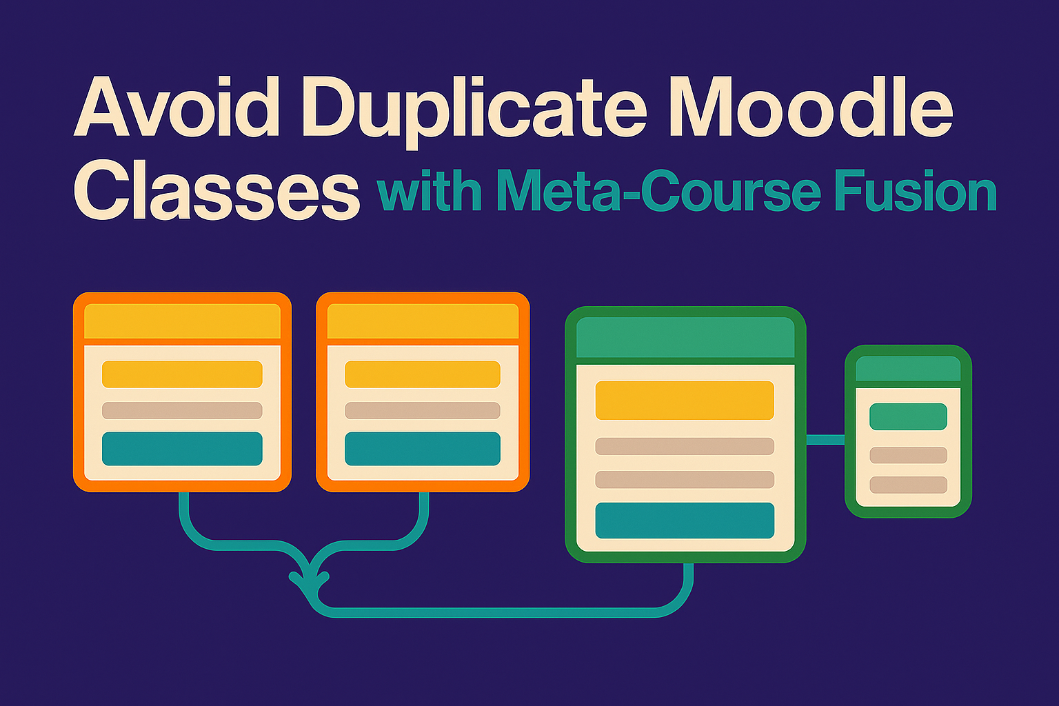 Avoid Duplicate Moodle Classes with Meta-Course Fusion (2025 Guide) - Classeo.io